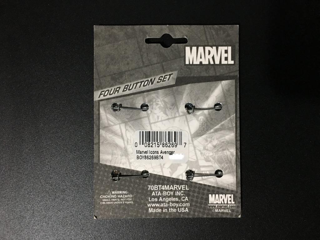 Marvel Avengers Four Button Set, Hobbies & Toys, Memorabilia ...