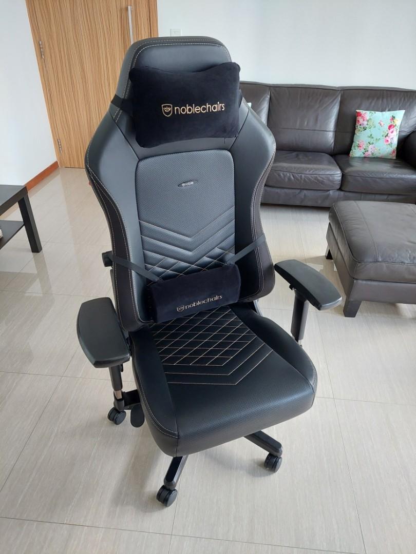 Noble HERO Gaming Chair PU Leather-MOVING OUT SALE, Furniture & Home ...