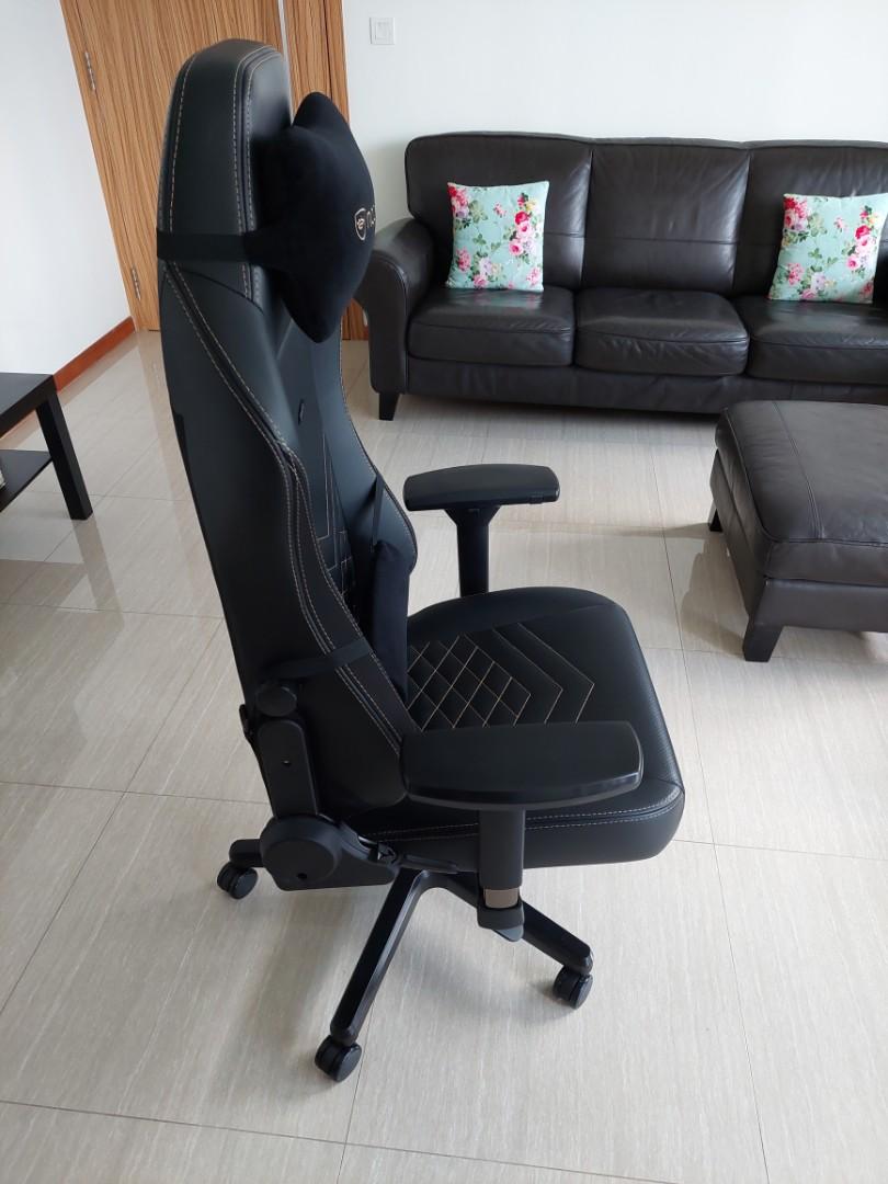 Noble HERO Gaming Chair PU Leather-MOVING OUT SALE, Furniture & Home ...