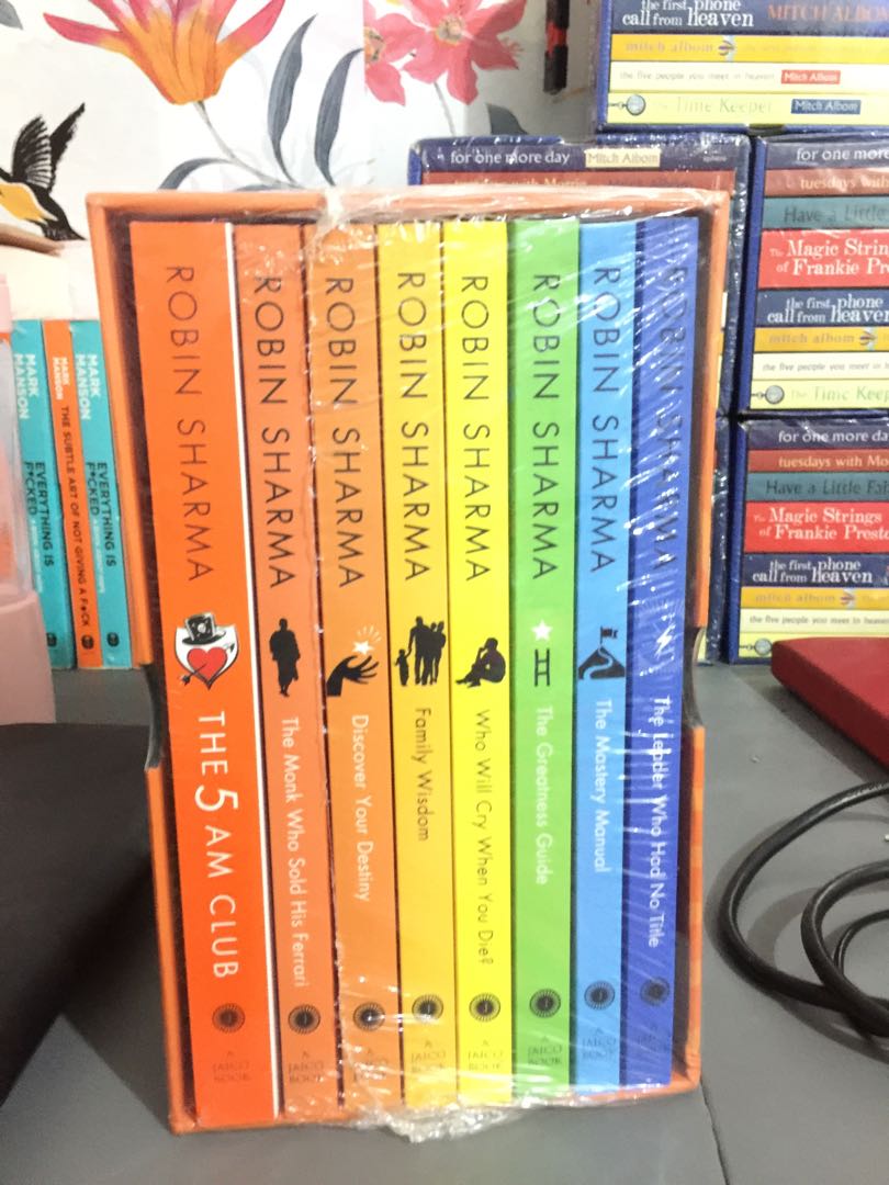 ORIGINAL- Robin Sharma Book set -8 Books (The 5 am Club; The Monk Who ...