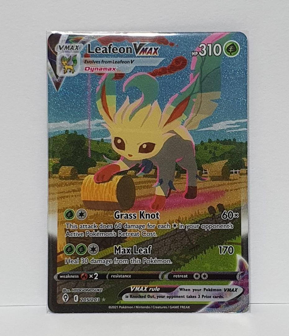 Pokémon Card [Eng] - Leafeon VMAX - (205/203) Alternate Art, Hobbies ...