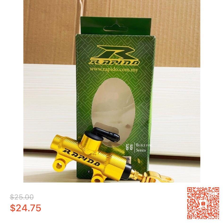 Rapido CNC Alloy Rear Master Pump Yamaha / Honda SNIPER 150 / winner ...