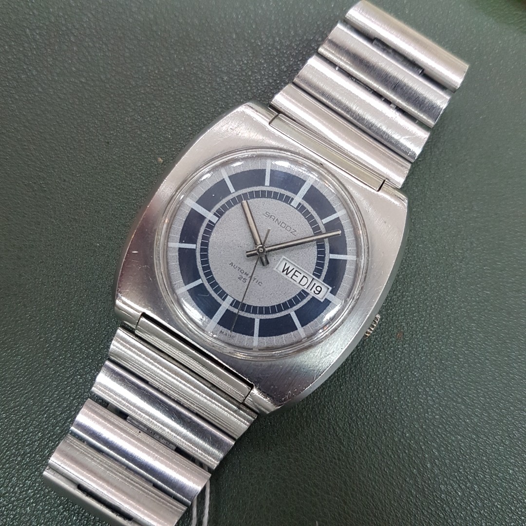 Rare Sandoz Grey Vintage Watch, Luxury, Watches on Carousell