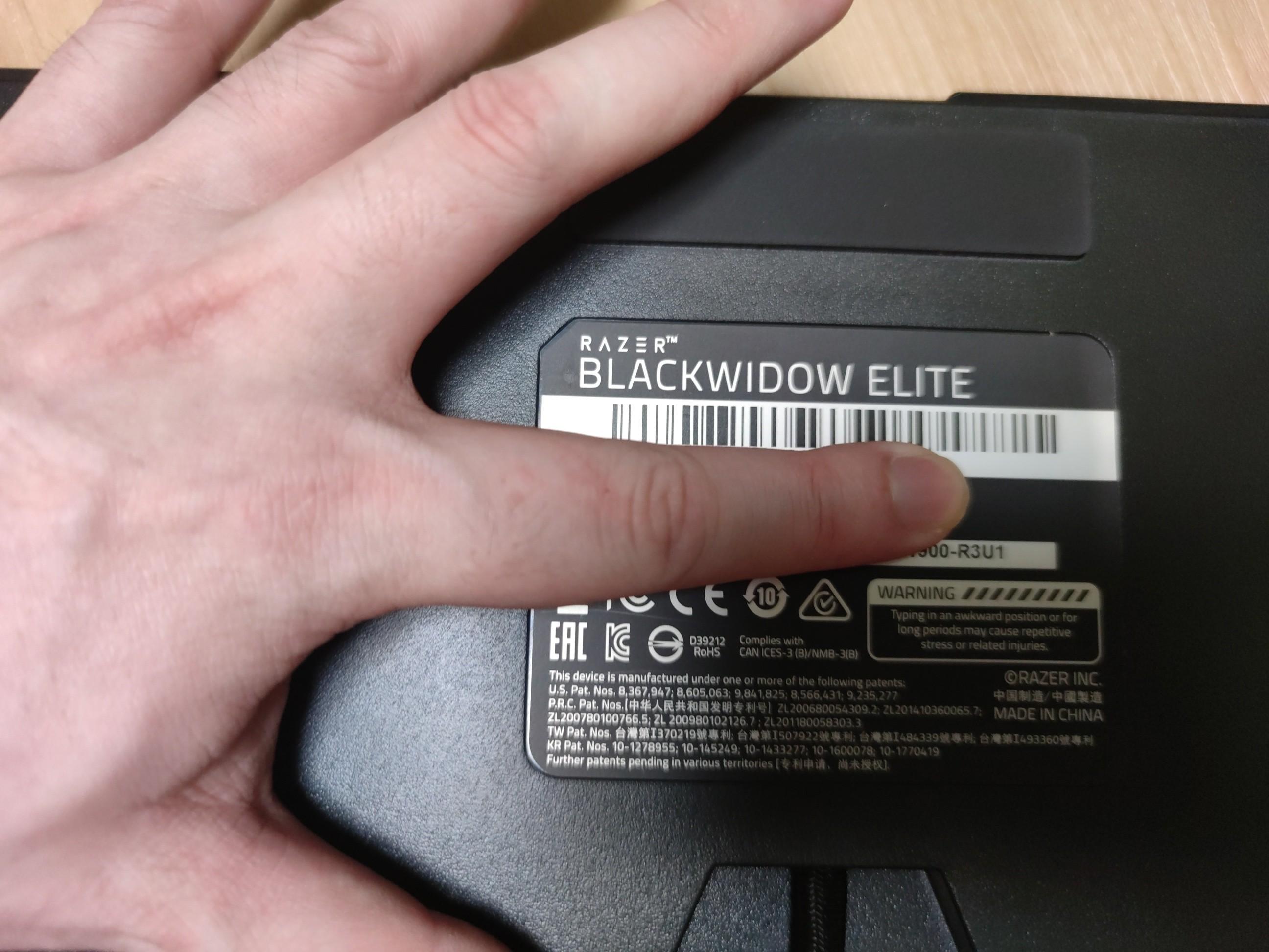 Razer Blackwidow Elite Keyboard (Cut cable), Computers & Tech, Parts ...