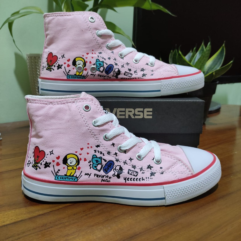 sepatu anak perempuan dan laki-laki boot bts bt21 sepatu sneakers ...