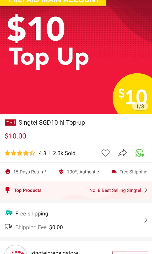 Singtel Top Up Card, Mobile Phones & Gadgets, Mobile & Gadget ...