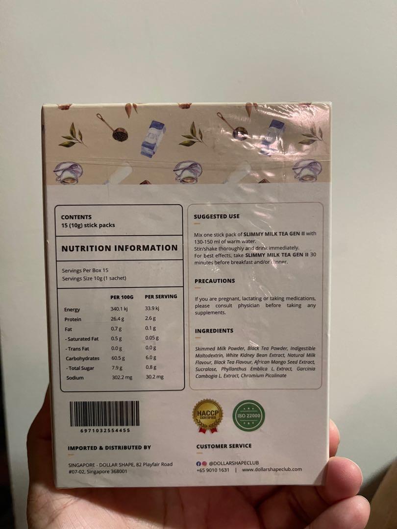 SLIMMY MILK TEA GEN 2, Health & Nutrition, Health Supplements, Health ...