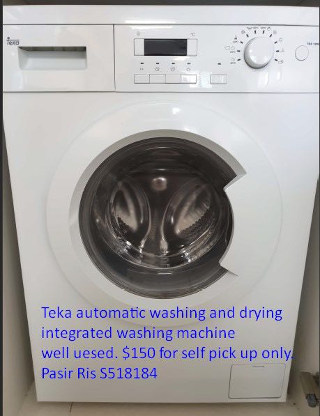 Teka washing and drying machine, TV & Home Appliances, Washing Machines ...