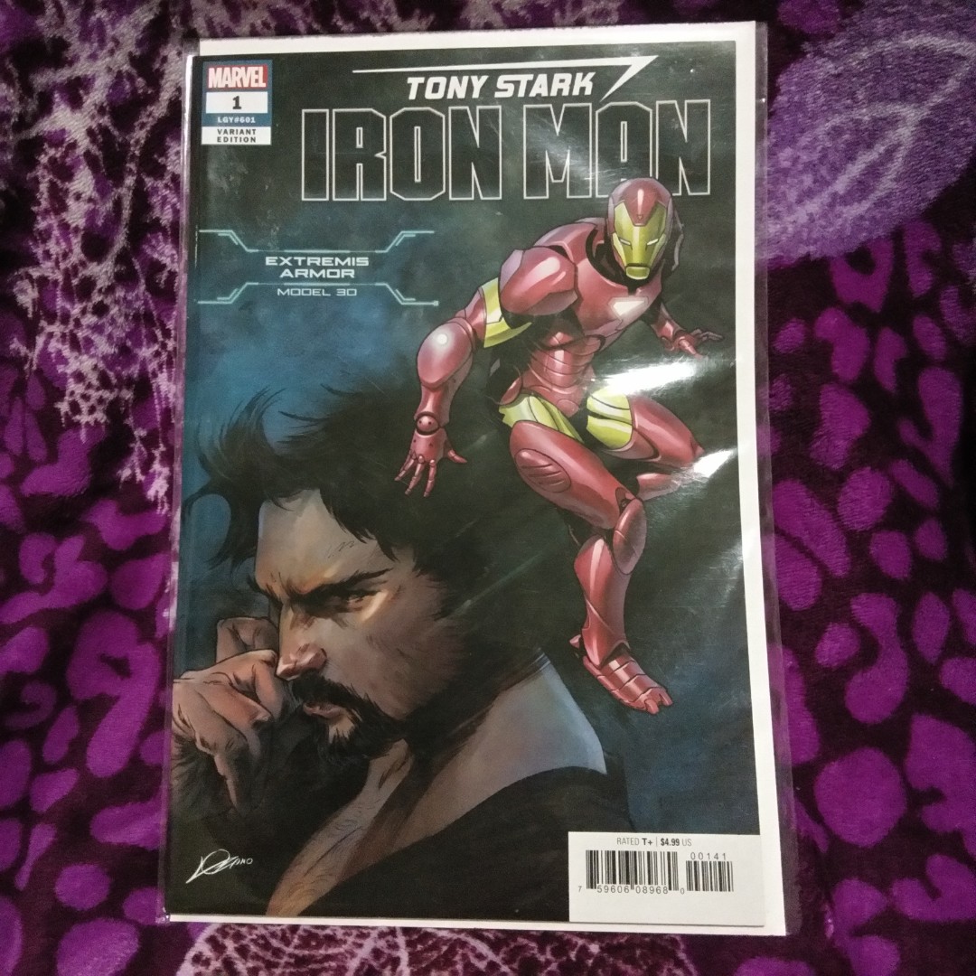 Tony Stark Iron Man 1 Variant Edition Marvel Comics, Hobbies & Toys ...