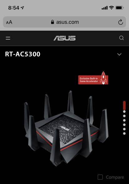 Very new Asus RT-AC5300 router (purchase 26-Sep20), Computers & Tech ...