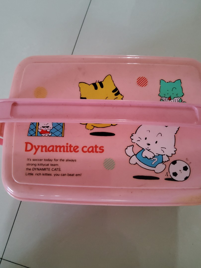 VINTAGE DYNAMITE CATS LUNCH BOX. MADE IN JAPAN. NEW. Php190, Furniture ...