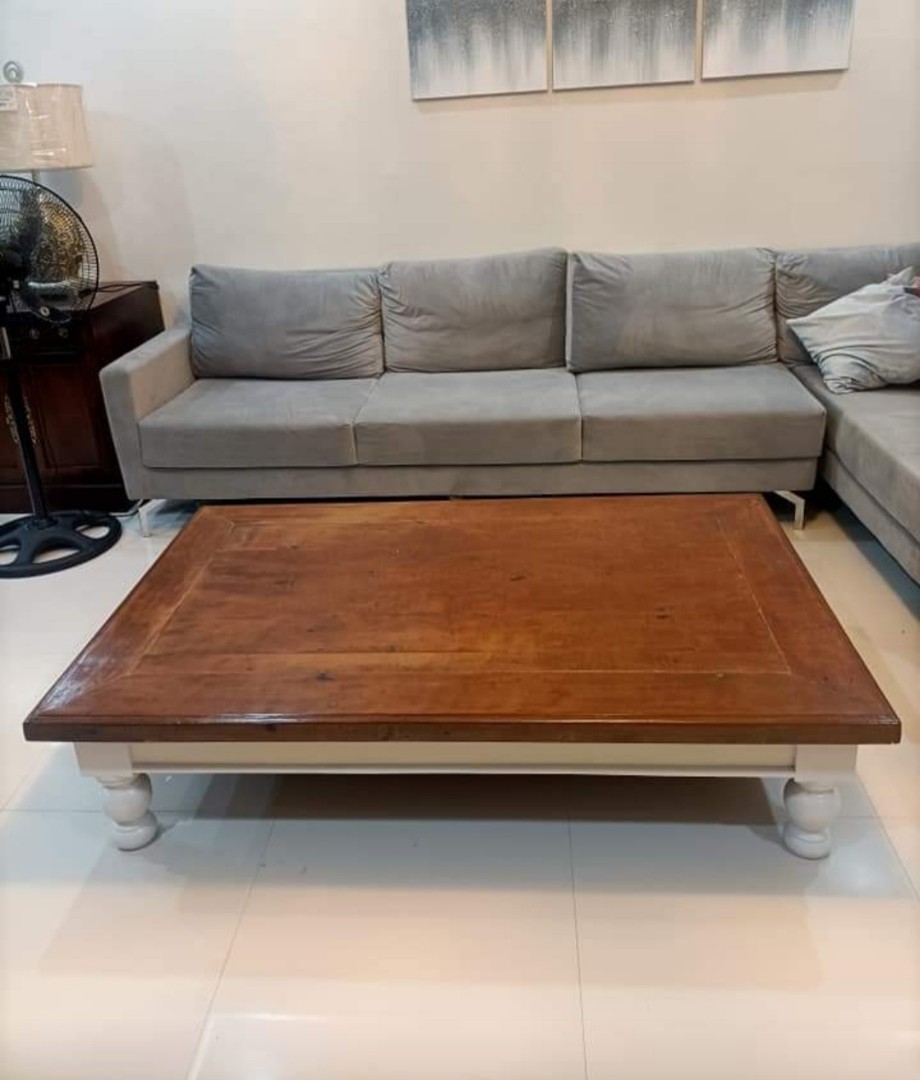 Vintage Large Narra Center Table 5ft, Furniture & Home Living ...