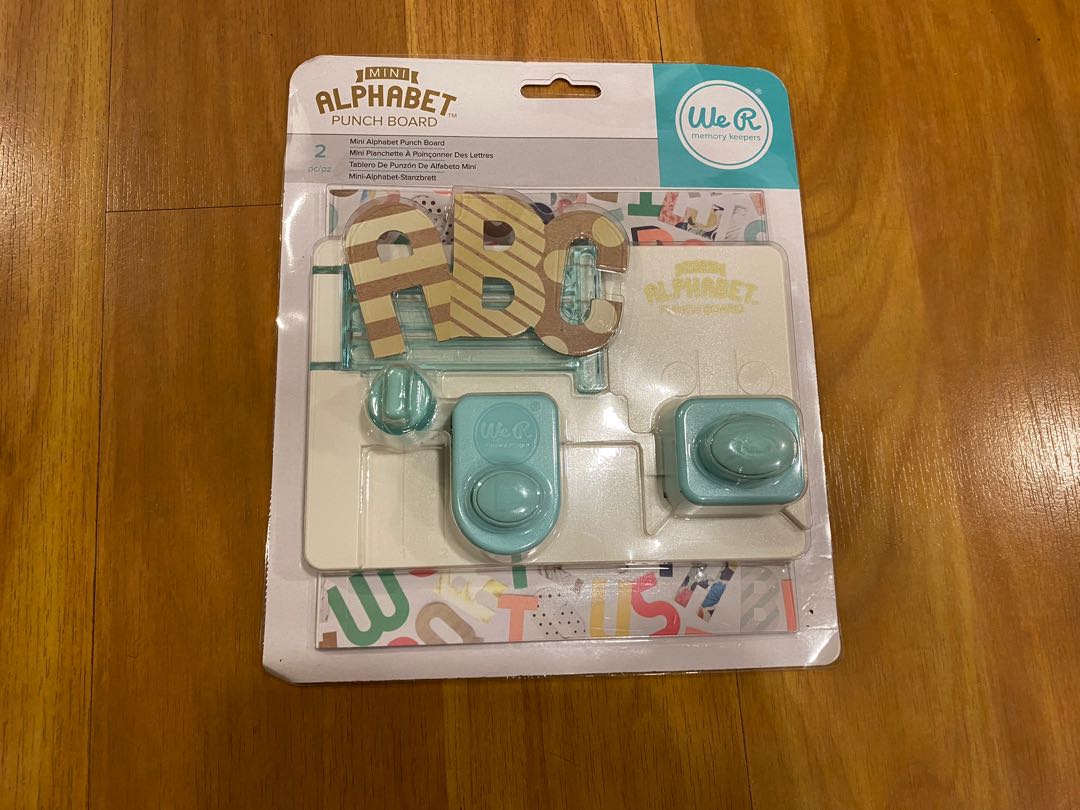 WRMK We are memory keepers alphabet punch, Hobbies & Toys, Stationery ...