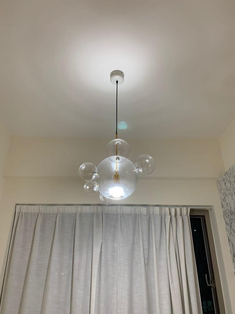 北歐天花吊燈99%新 (原價$600) Ceilling light, 傢俬＆家居, 廚具和餐具, 餐桌布和紡織布品 - Carousell