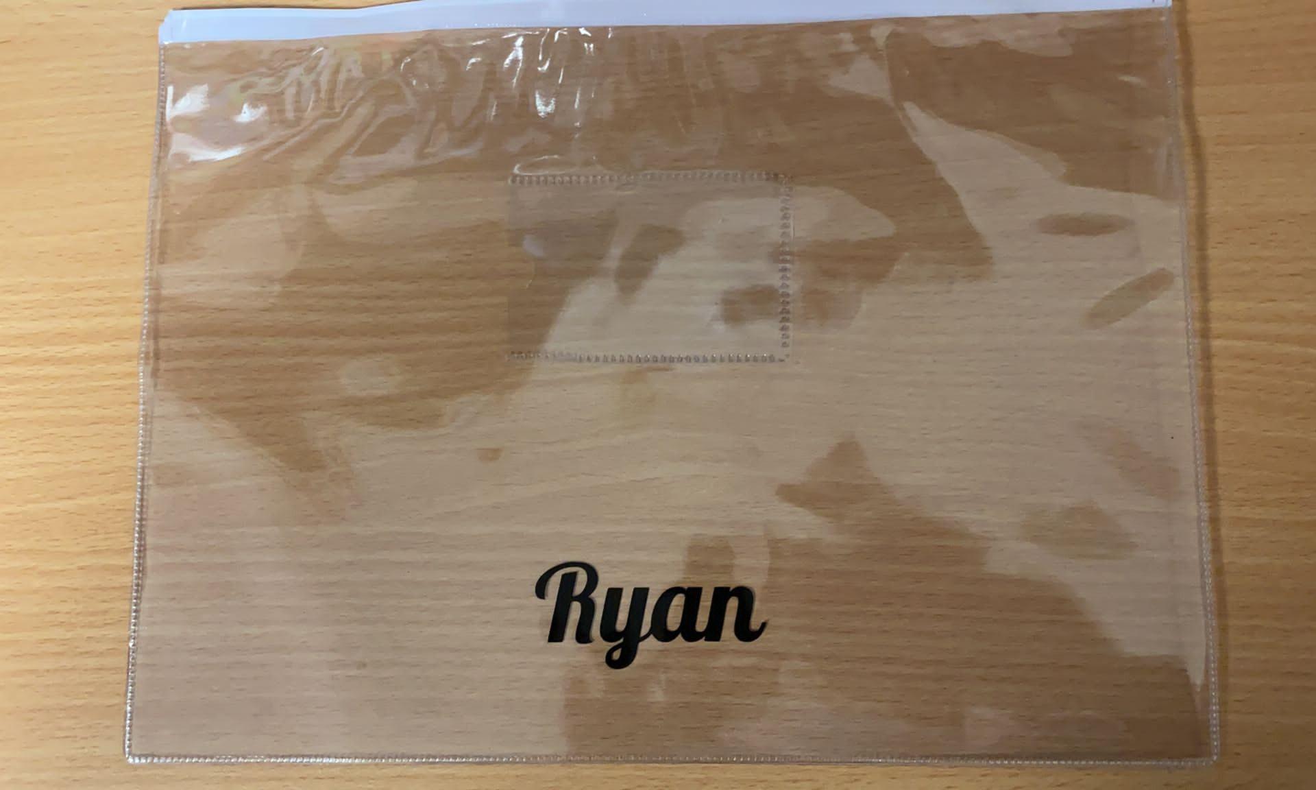 A4 clear transparent plastic PVC zipper document bag pouch folder ...