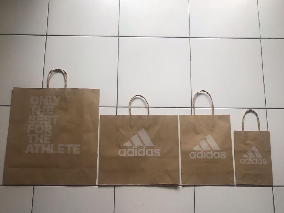 Adidas Paper Bags, Luxury, Bags & Wallets on Carousell