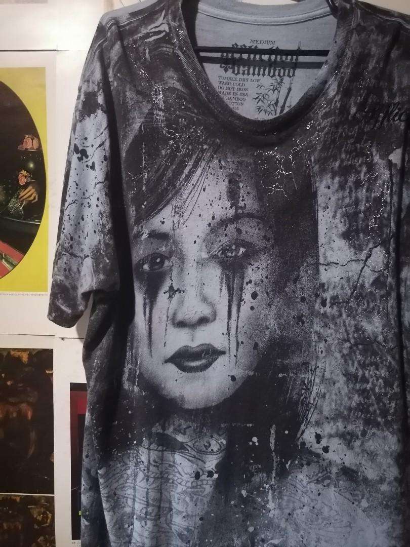 Affliction AOP Rare Bamboo edition authentic with silver lining, Men's ...