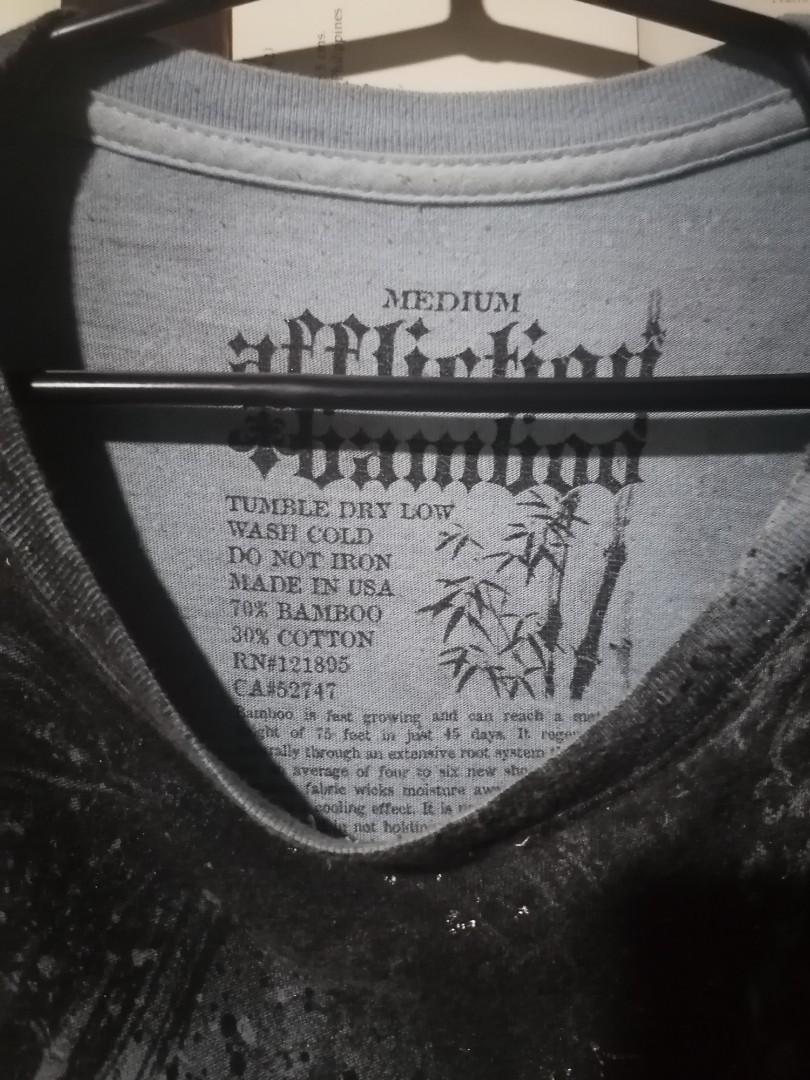 Affliction AOP Rare Bamboo edition authentic with silver lining, Men's ...