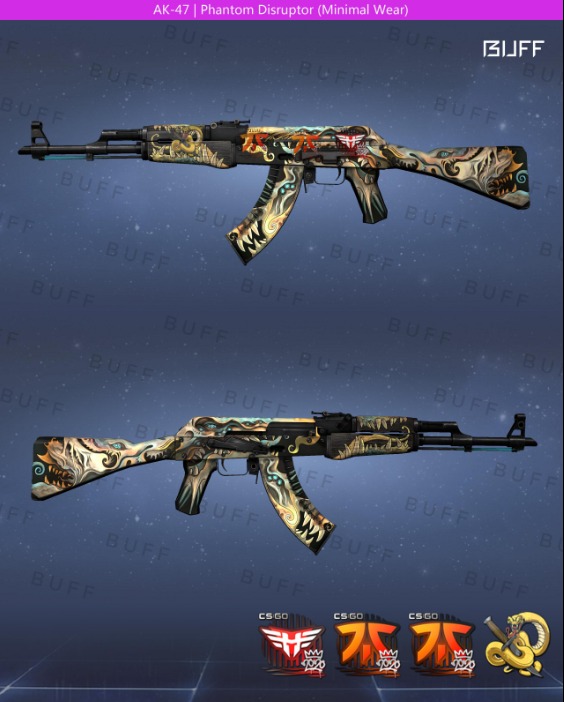 AK-47 | Phantom Disruptor MW (0.08 FV) CSGO, Video Gaming, Gaming ...