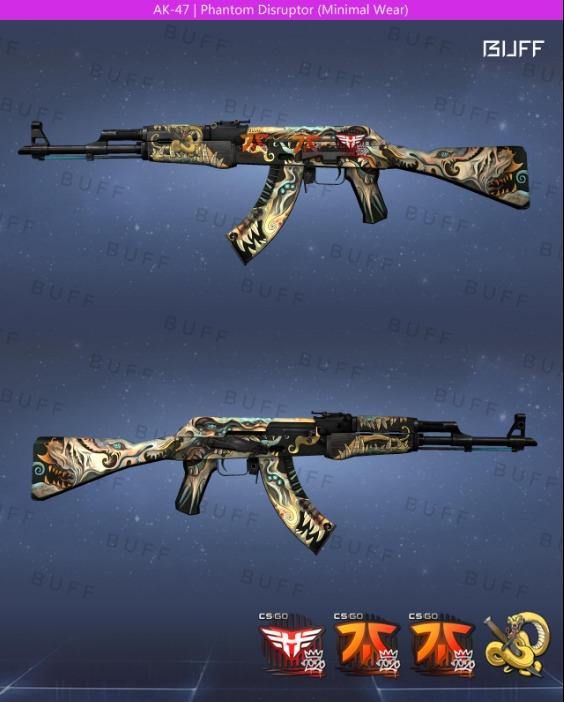 AK-47 | Phantom Disruptor MW (0.08 FV) CSGO, Video Gaming, Gaming ...