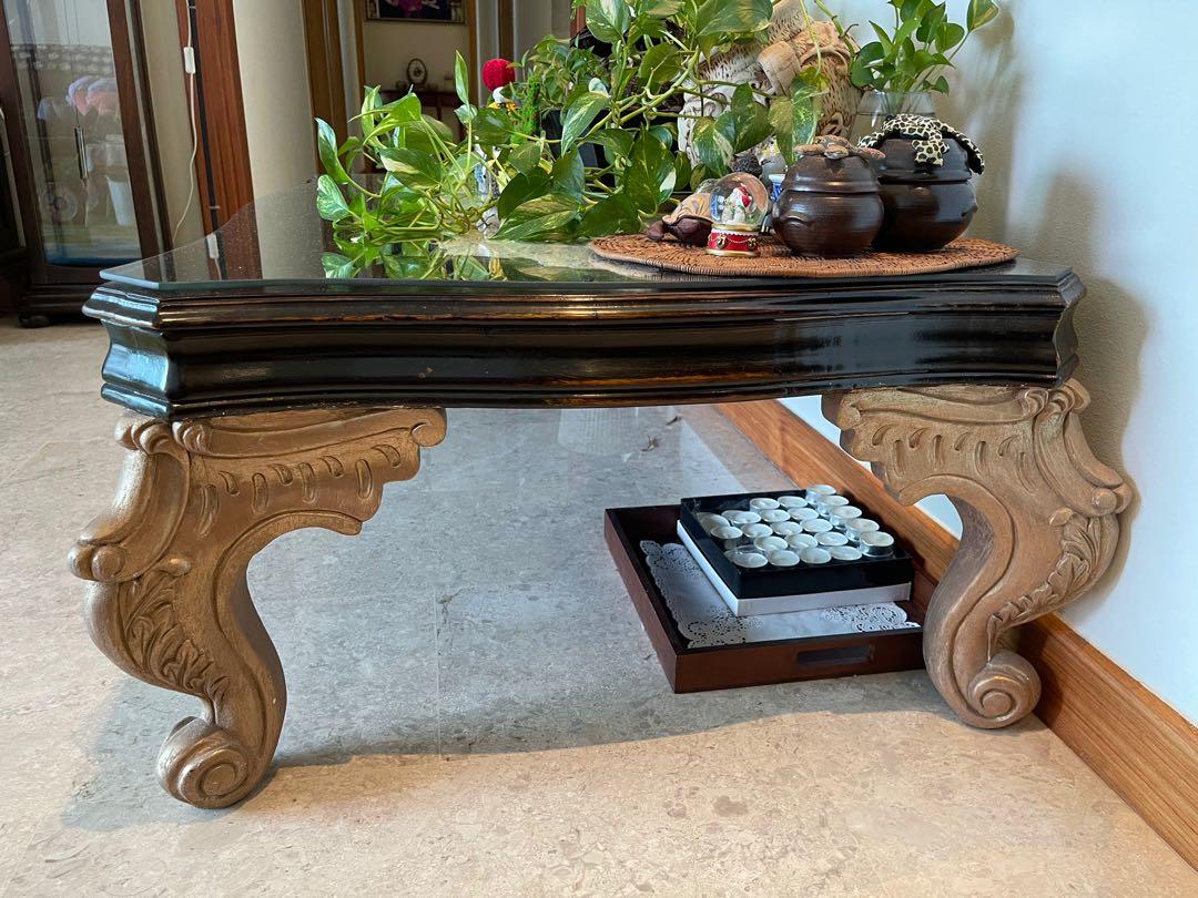 Beautiful Antique Korean coffee table, Furniture & Home Living ...