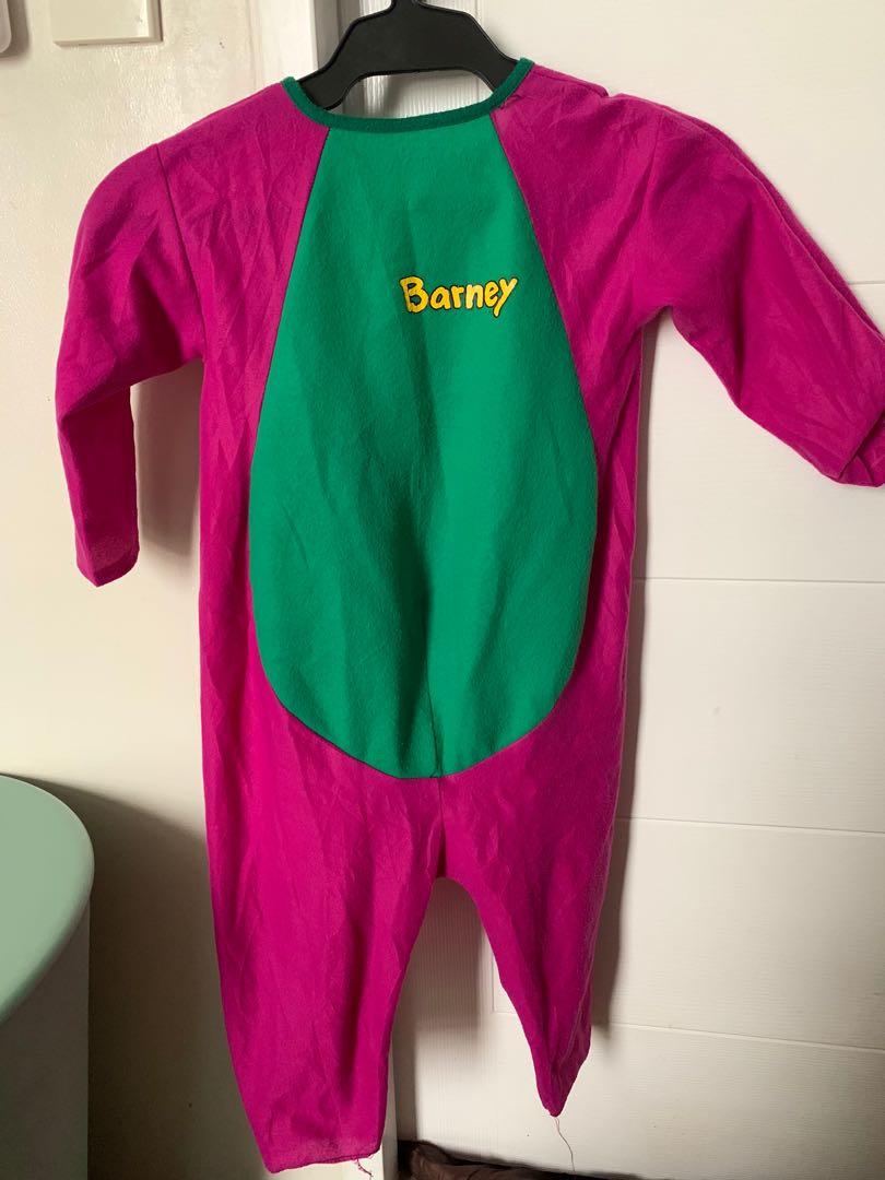 Barney Costume, Babies & Kids, Babies & Kids Fashion on Carousell