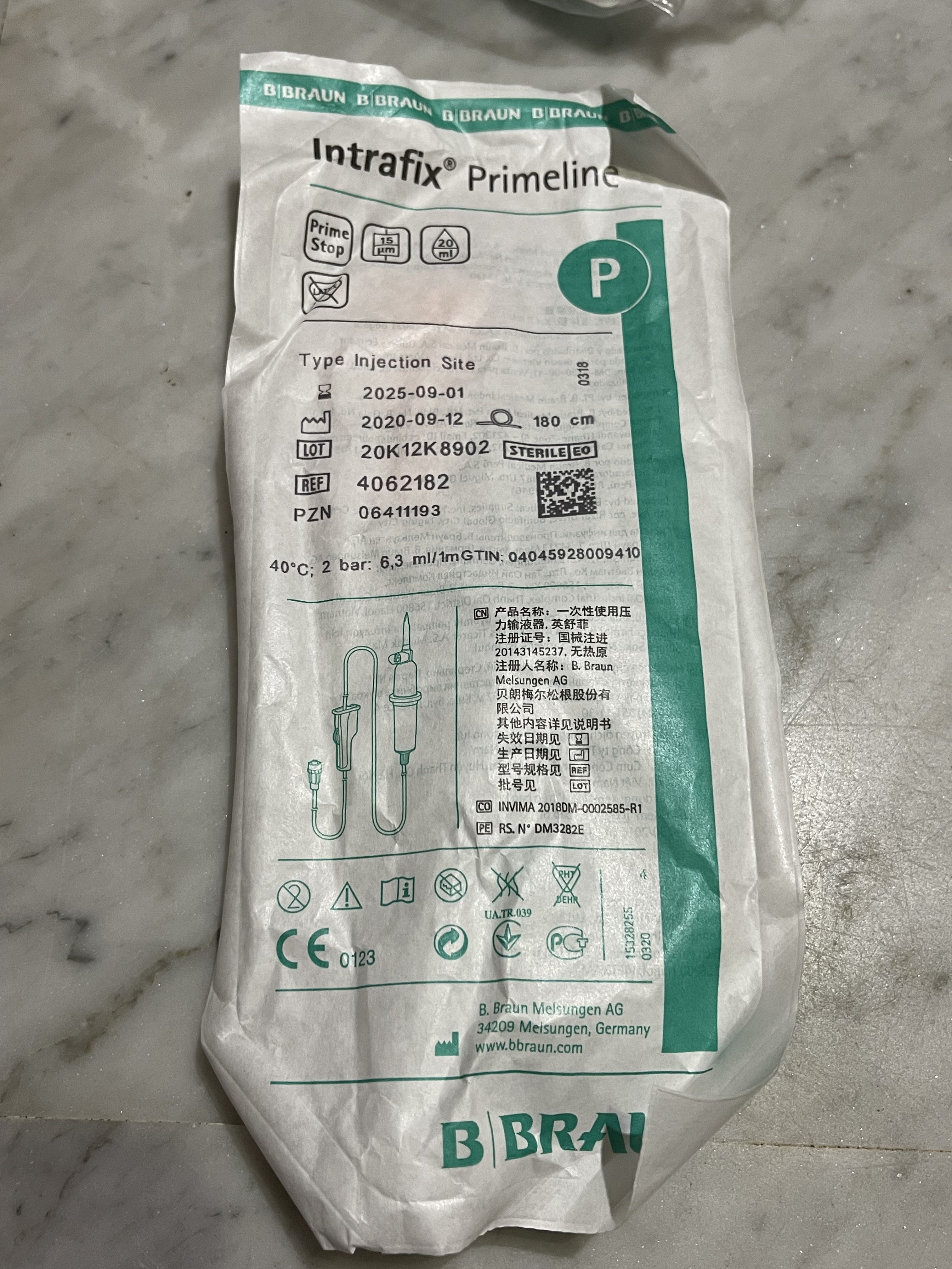 B.Braun Intrafix Primeline for IV, Pet Supplies, Health & Grooming on ...