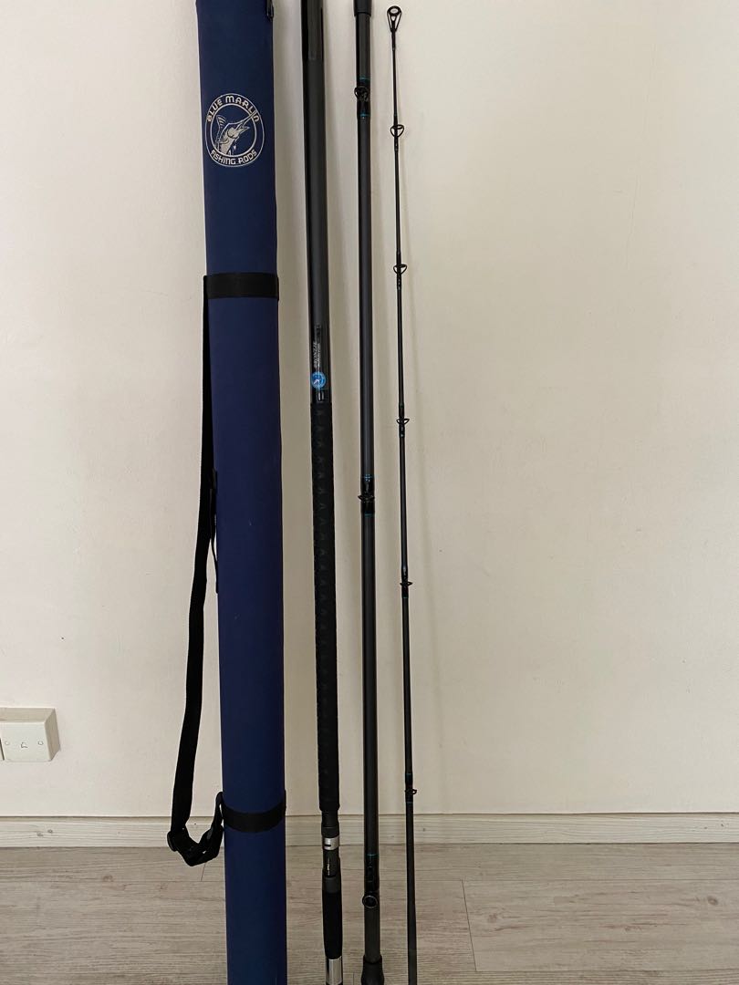 Blue marlin surf rod, Sports Equipment, Fishing on Carousell