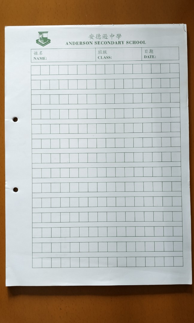 Chinese Compo Writing Paper, Hobbies & Toys, Stationery & Craft ...