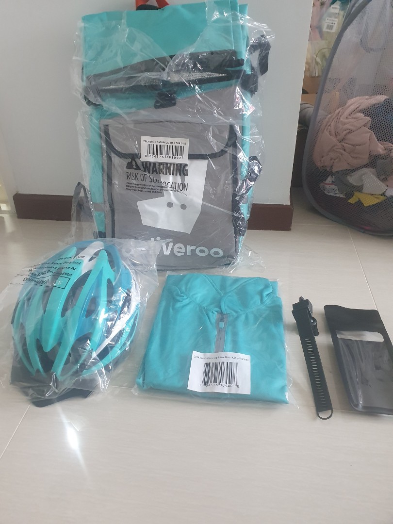 Deliveroo V3 Rider bundle For Sales!!, Motorcycles, Motorcycle ...