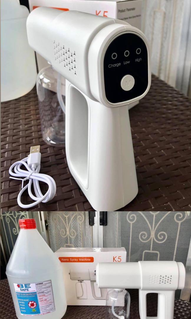 Digital Mist Gun Disinfectant with free 1 gallon solution, Health ...