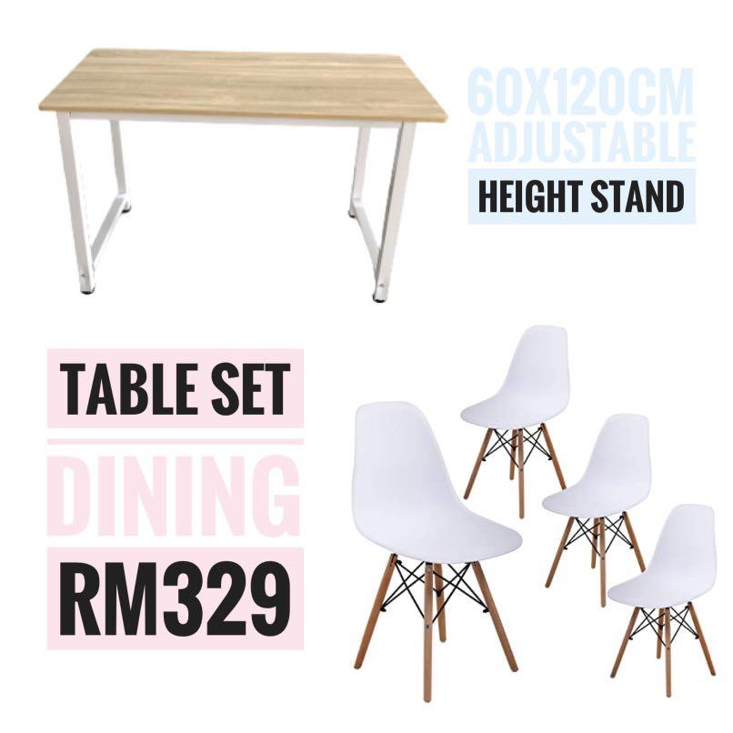 Dining Table Set Viral, Furniture & Home Living, Furniture, Tables ...