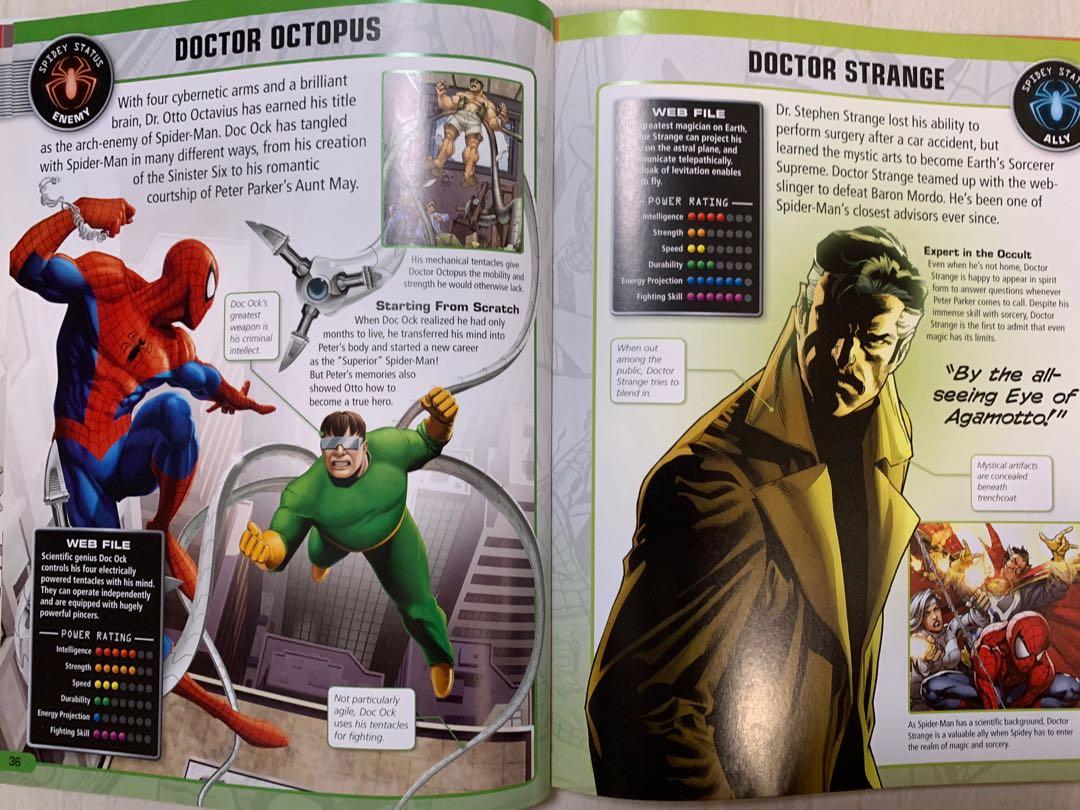 DK Marvel Spider-man character encyclopaedia book, Hobbies & Toys ...