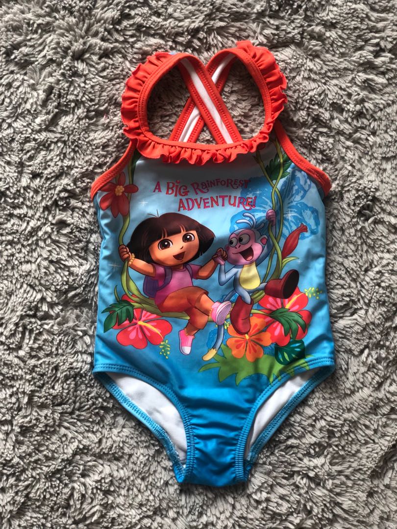 Dora Swimsuit, Babies & Kids, Babies & Kids Fashion on Carousell