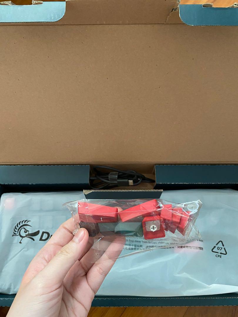 Ducky one sided print TKL mechanical keyboard (brown), Computers & Tech ...