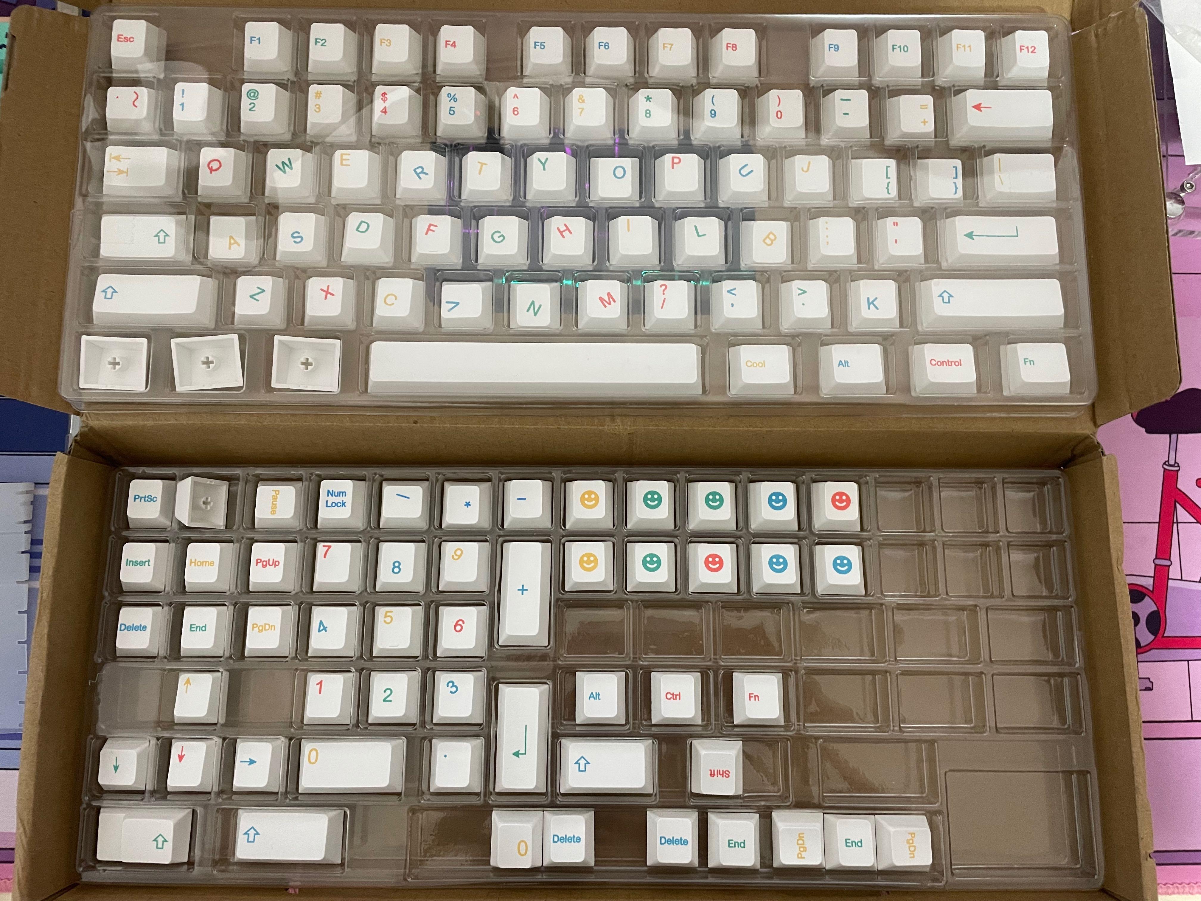 Cool Kids PBT smiley keycaps, Computers & Tech, Parts & Accessories ...