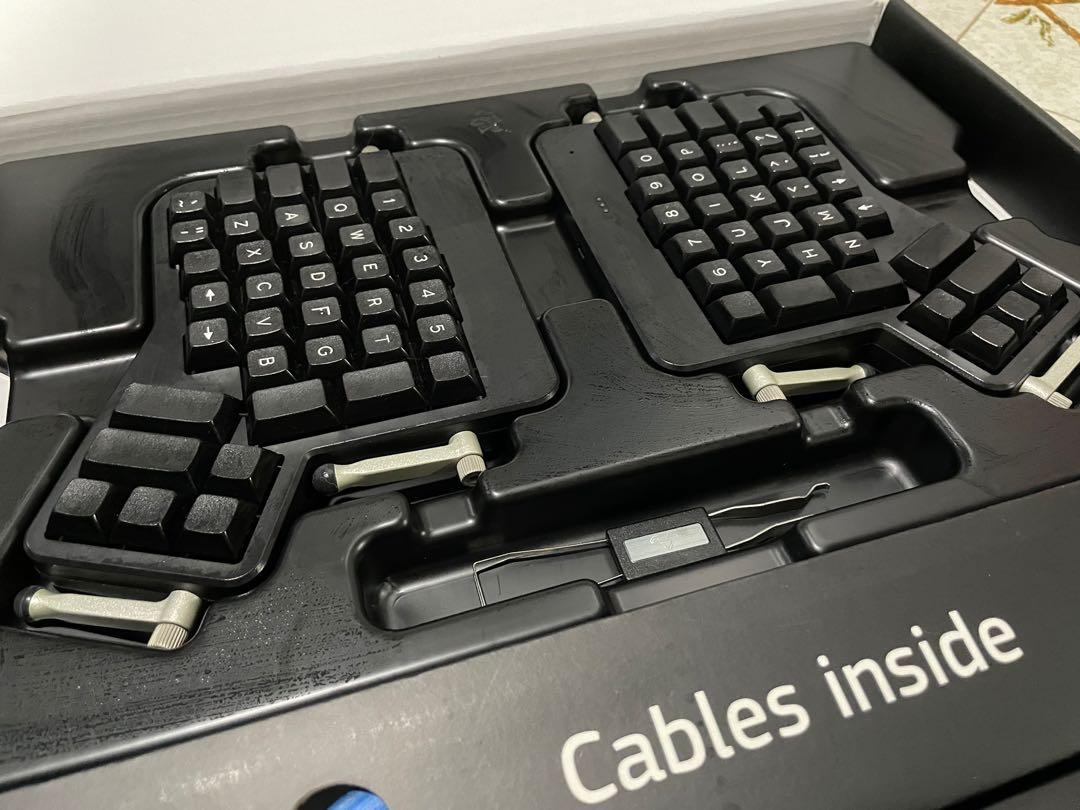 Ergodox EZ Brown switches with tilt/tent kit & wrist rest, Computers ...
