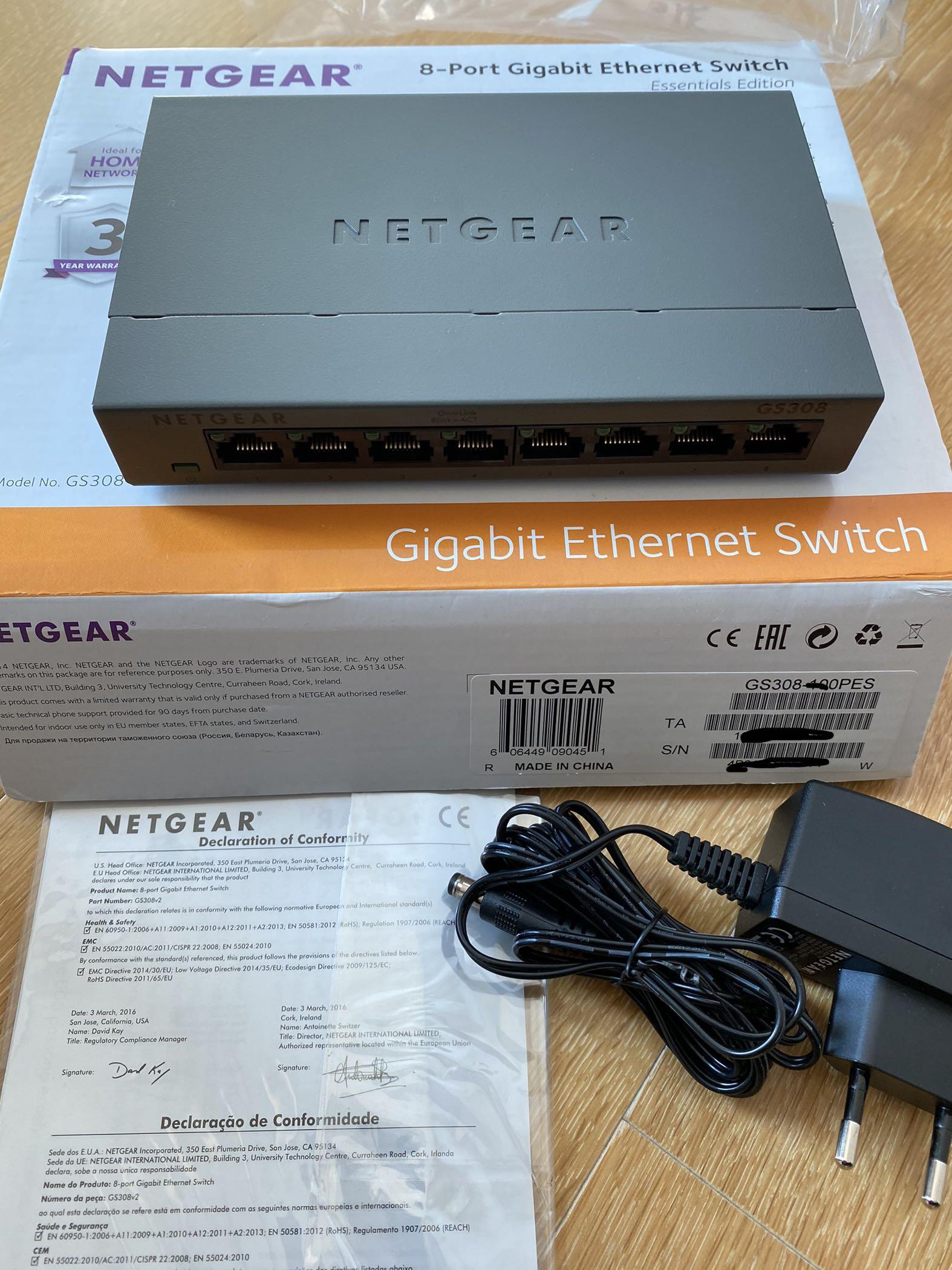 Gigabit Ethernet Switch Netgear Ports Computers Tech Parts Accessories Networking On