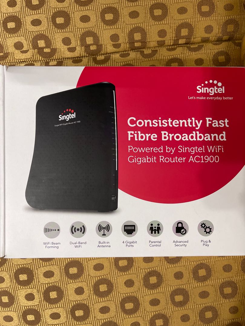 Gigabit Router AC1900 - Power by SingTel, Computers & Tech, Parts ...