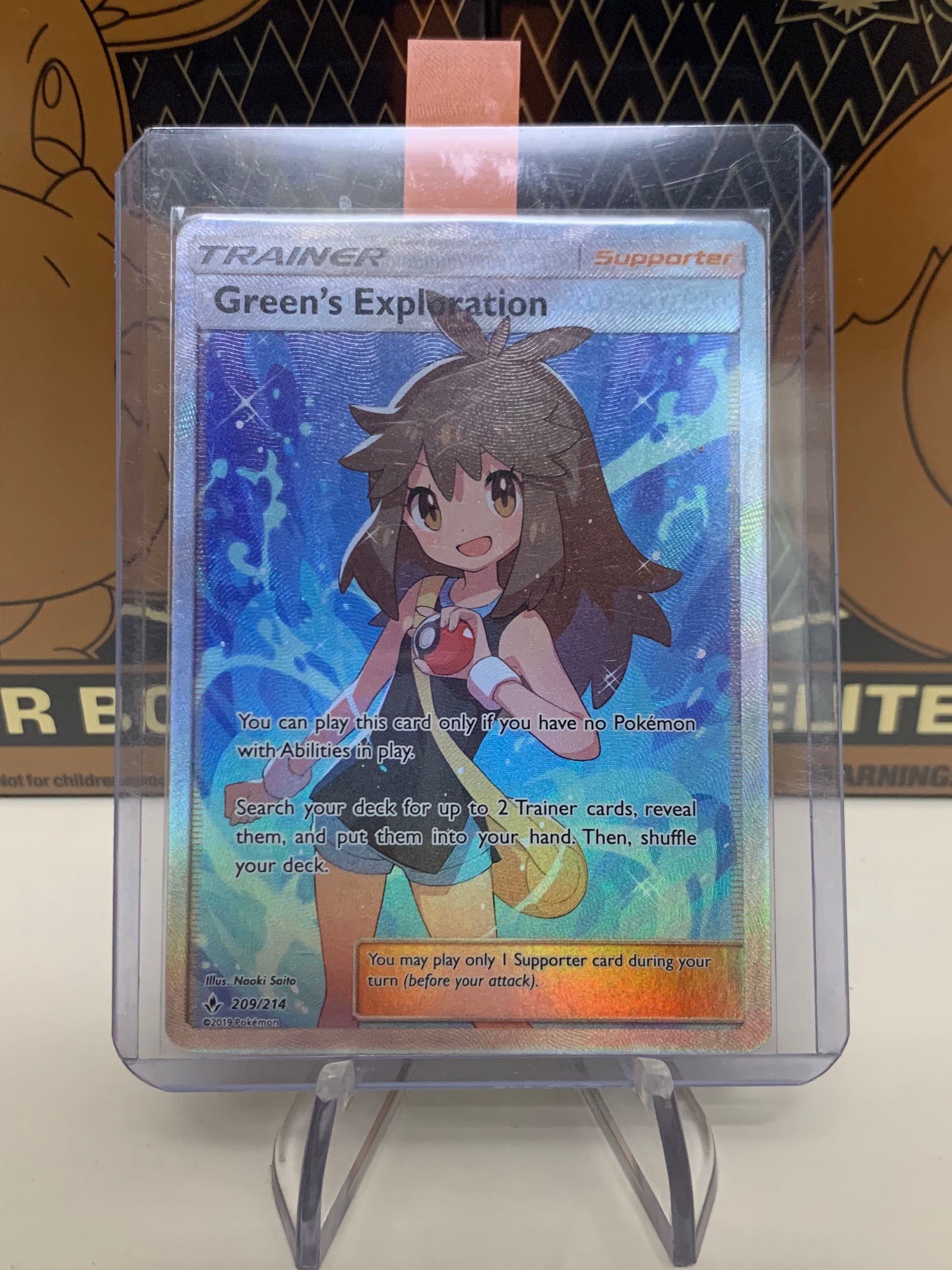 Green Exploration Ultra Rare Full Art Trainer Pokemon Card, Hobbies & Toys, Toys & Games on ...
