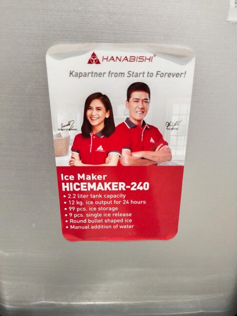 Hanabishi Ice Maker, TV & Home Appliances, Kitchen Appliances, Other ...