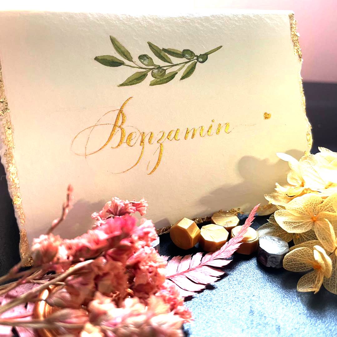 (Handcraft) calligraphy Place name cards for wedding, unique wedding ...