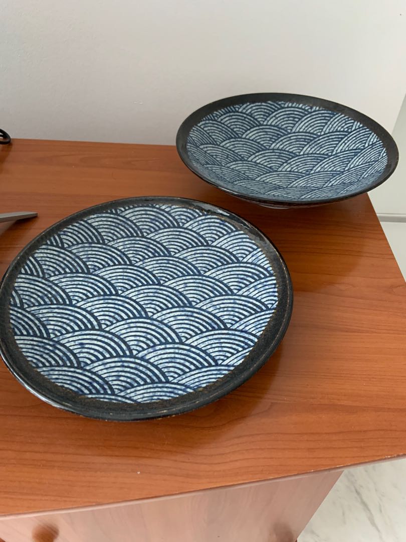 Japanese beautiful serving plates, Furniture & Home Living, Home Decor ...