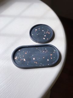 Jesmonite Terrazzo Coaster/Tray, Furniture & Home Living, Kitchenware ...