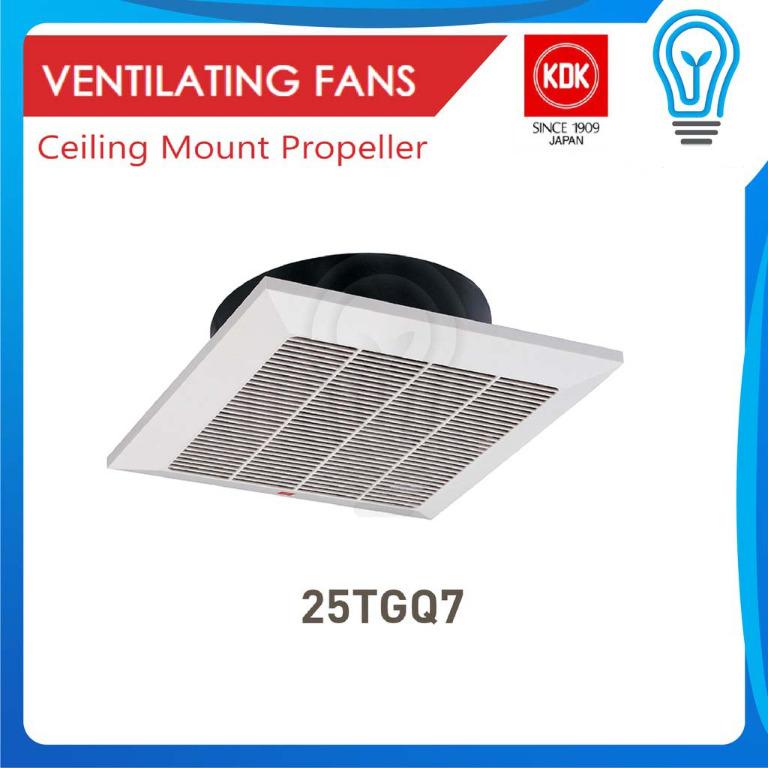 KDK Ceiling Ventilation Fan 25TGQ7 / Ceiling Mounted Exhaust Fan 10 ...