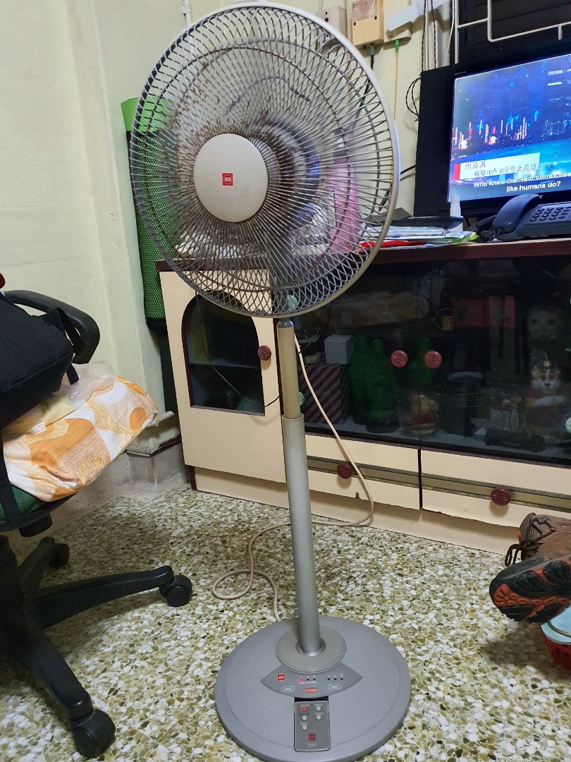 KDK standing fan with remote control, Furniture & Home Living, Lighting ...
