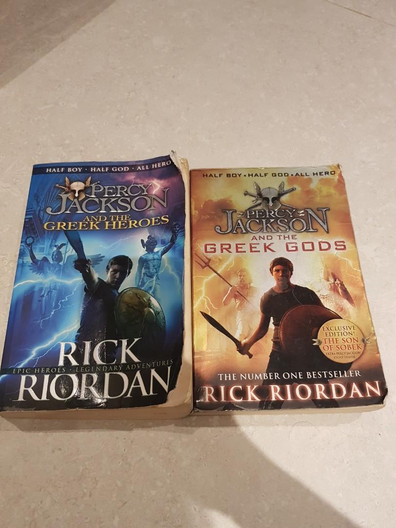 Large Print format Percy Jackson series (selling as set), Hobbies ...