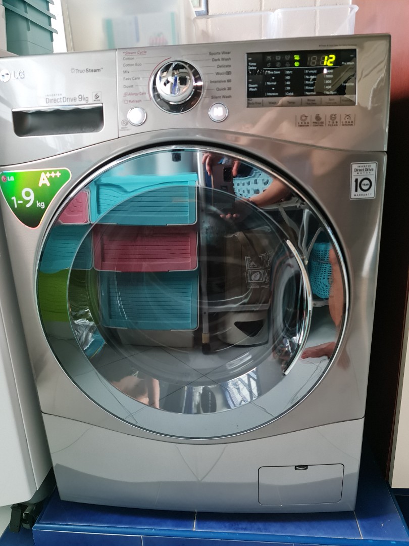 LG TRUE STEAM DIRECT DRIVE 9KG INVERTER WASHER, TV & Home Appliances ...