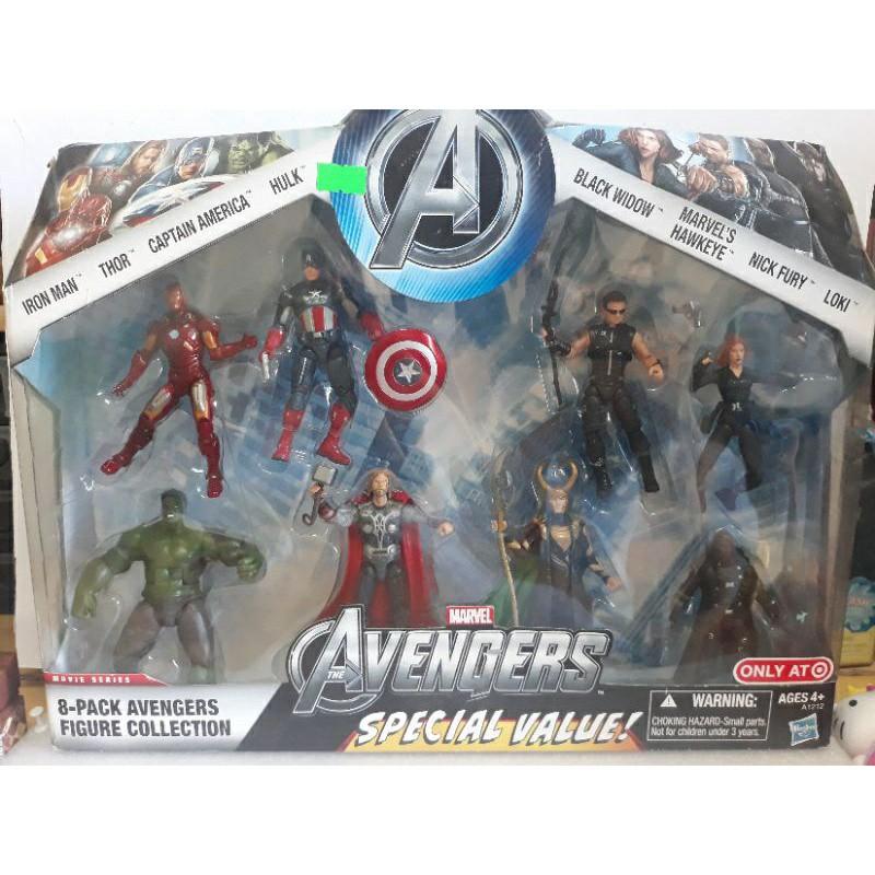 Marvel Exclusive Action Figure 8-Pack (THE AVENGERS) Iron Man, Thor ...