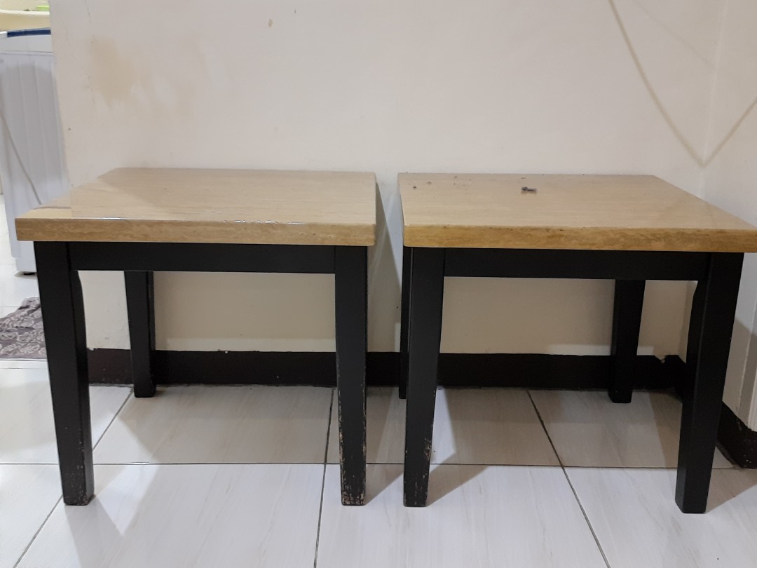 Meja warna Espresso Informa (2 pcs), Perabotan Rumah di Carousell